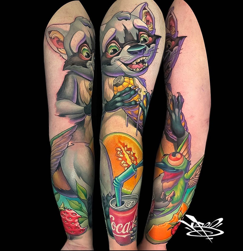 Neo traditonal tattoo | Orangetattooshop.com