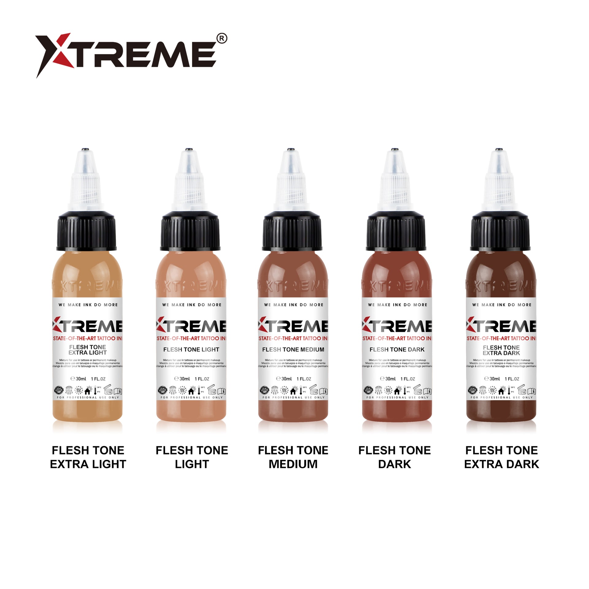 FLESH TONE SET – Xtreme Inks
