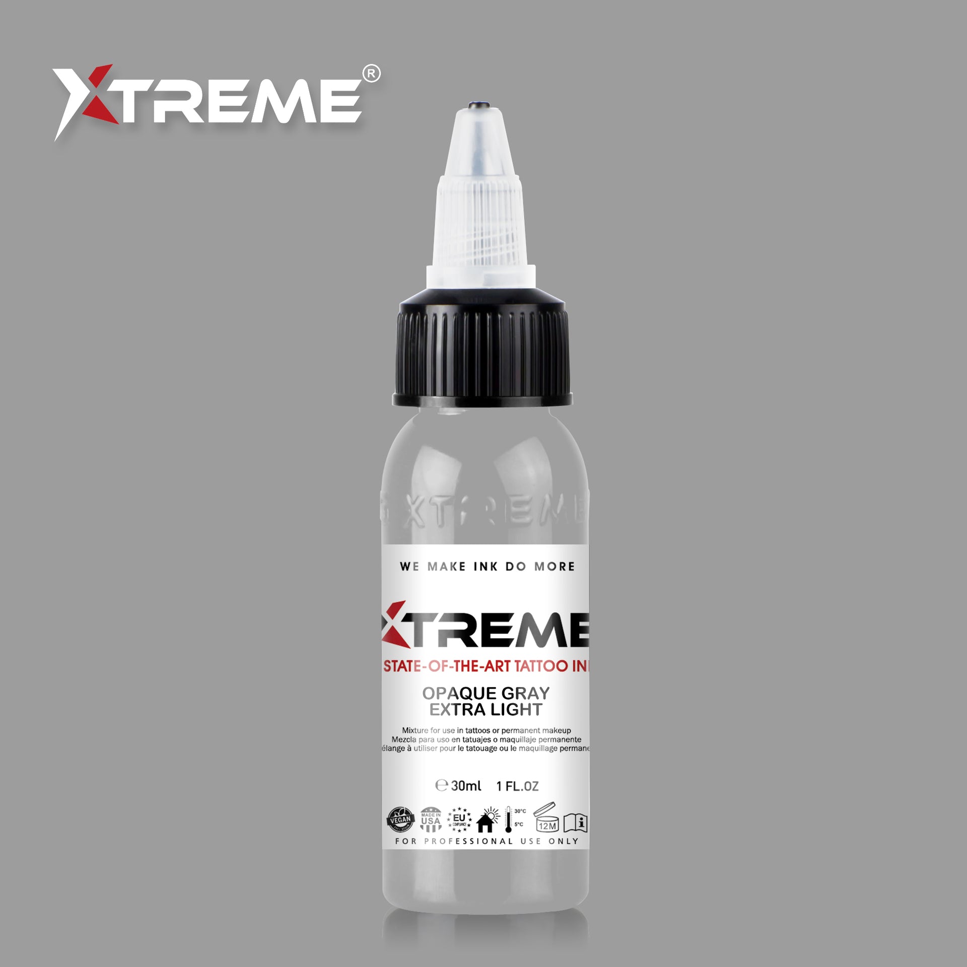 OPAQUE GRAY EXTRA LIGHT TATTOO INK – Xtreme Inks