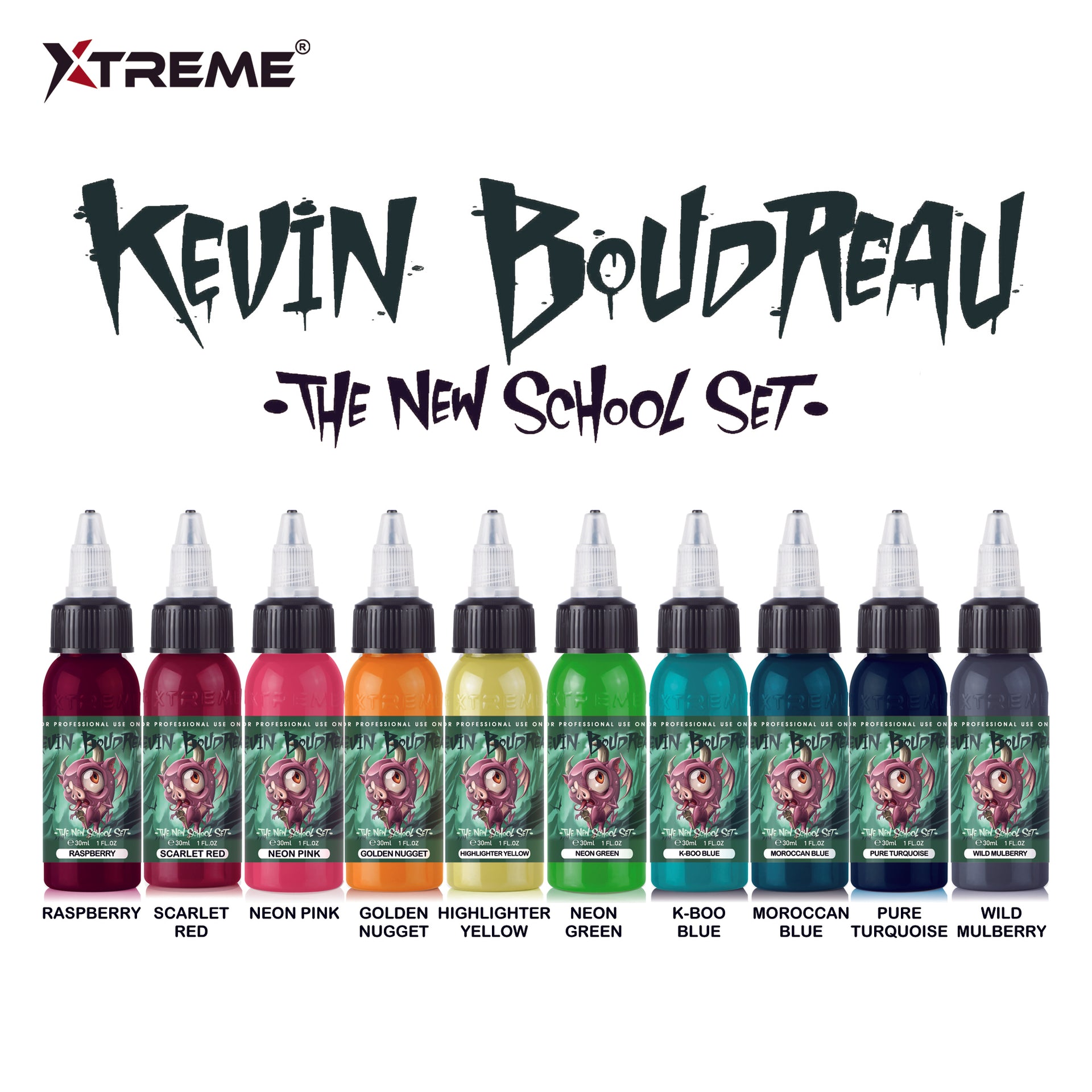 KEVIN BOUDREAU COLOR SET – Xtreme Inks