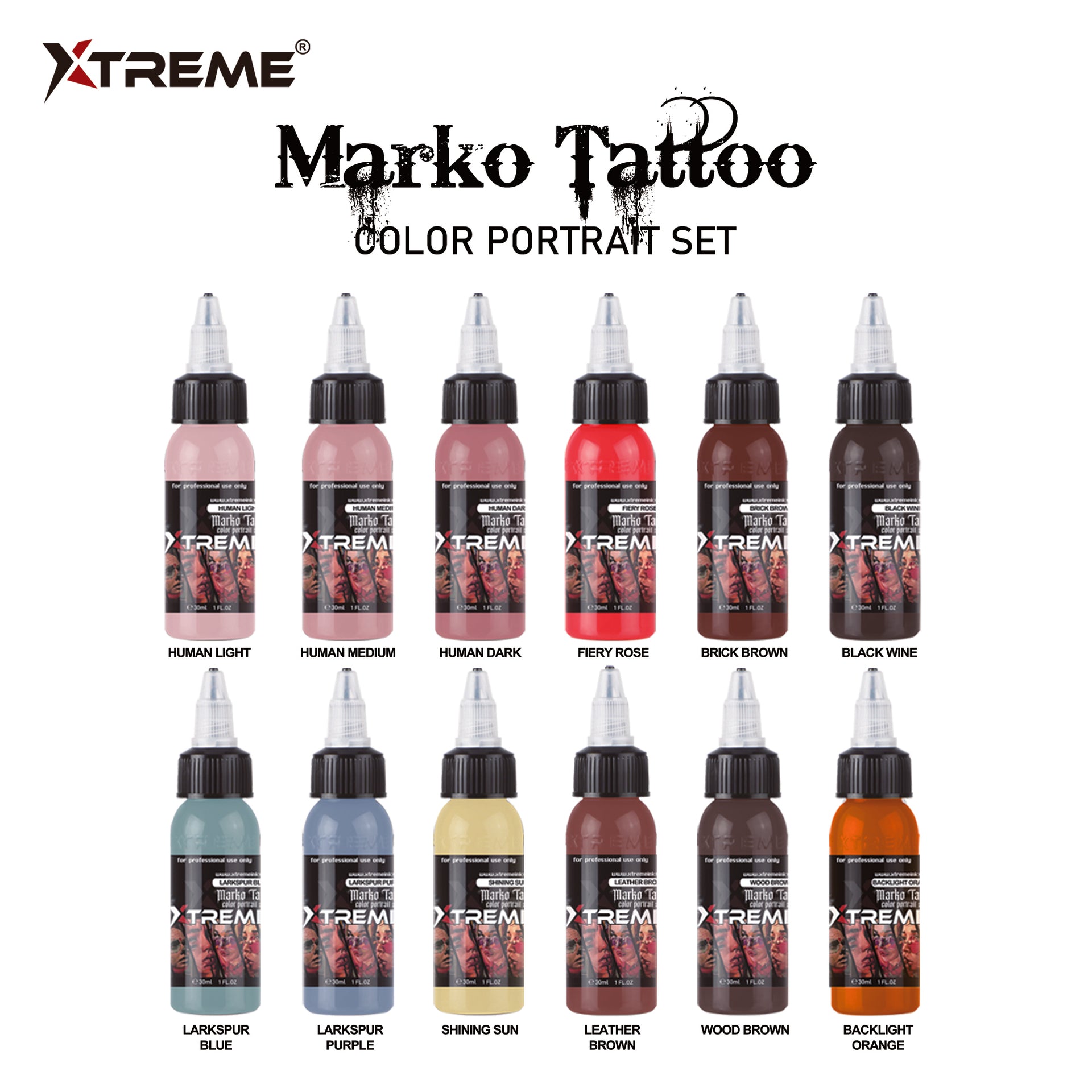 MARKO TATTOO COLOR PORTRAIT SET – Xtreme Inks